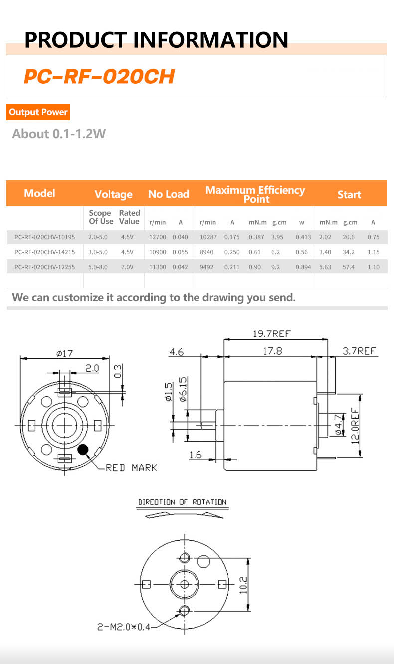 Động Cơ Dc Tròn Nhỏ Động Cơ Điện Siêu Nhỏ Dc 2v Đến 8v Mô-men Xoắn Lớn ...