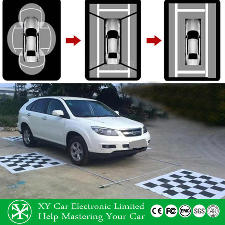 Super 3D 360 Camera System Parking Camera Install Cloth Bird View Test ...