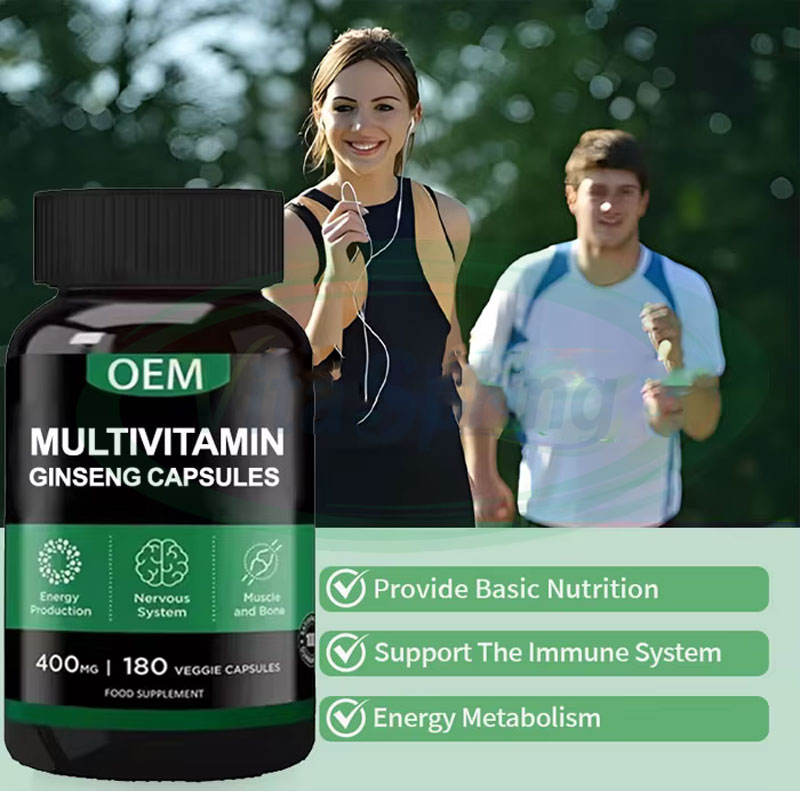VitaSpring OEM Ginseng Capsules Multivitamin Mineral Energy boost ...
