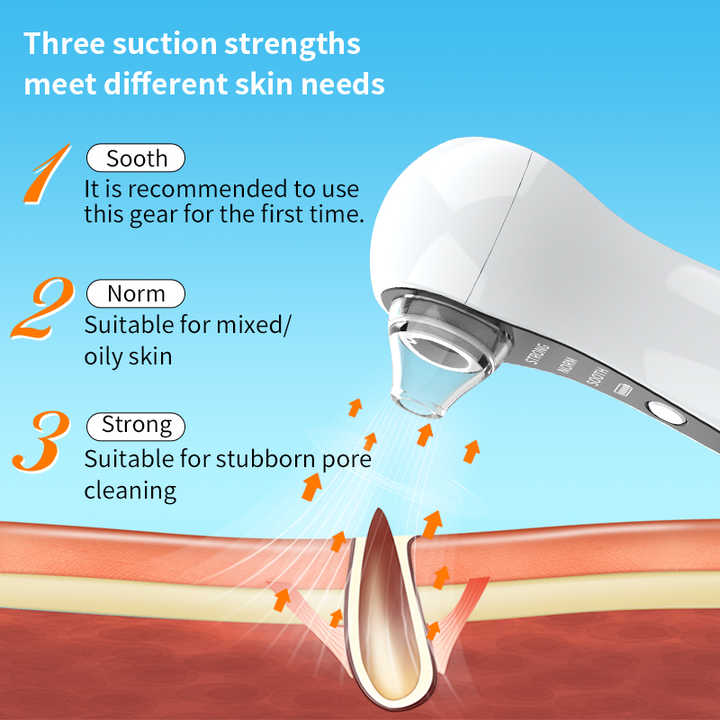 Rechargeable Painless Comedone Acne Extractor Electric Face Facial Spa ...