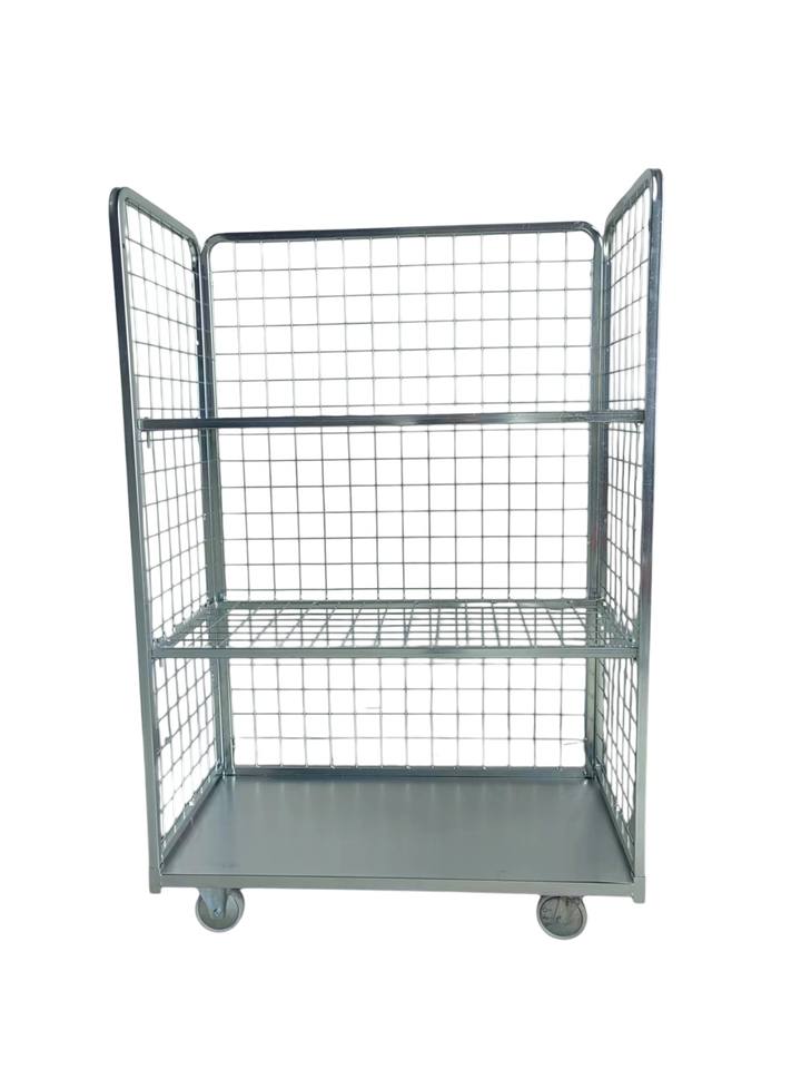 Galvanized Storage Cages with Wheels - Medium Duty Trolleys