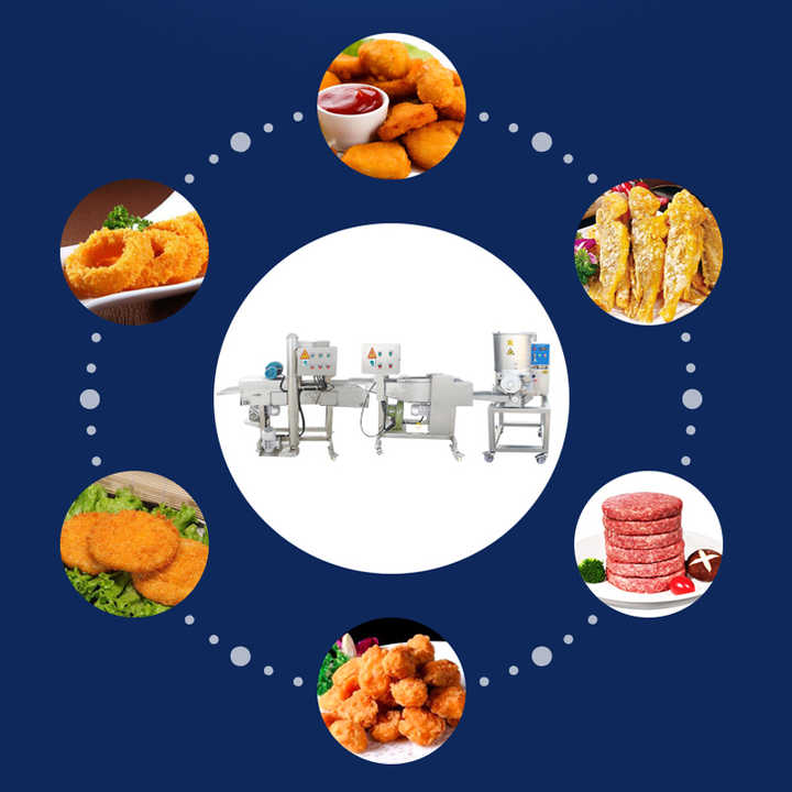 TCA Automatic Bread Hamburger Chicken Nuggets Machine