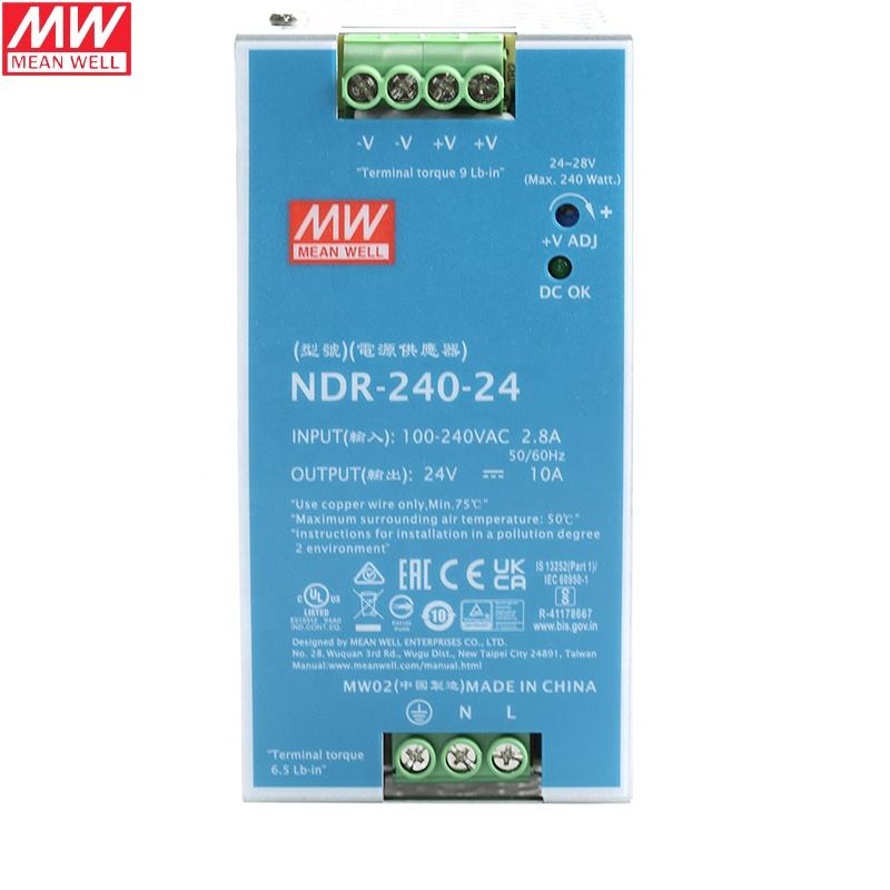 MeanWell NDR-240-48 Din Rail Switching Power Supply 240W 48V 5A ...