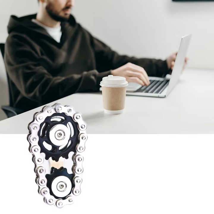 Relieve Pressure on Chain Metal Toys With Gear Chain Teeth Flywheel and ...