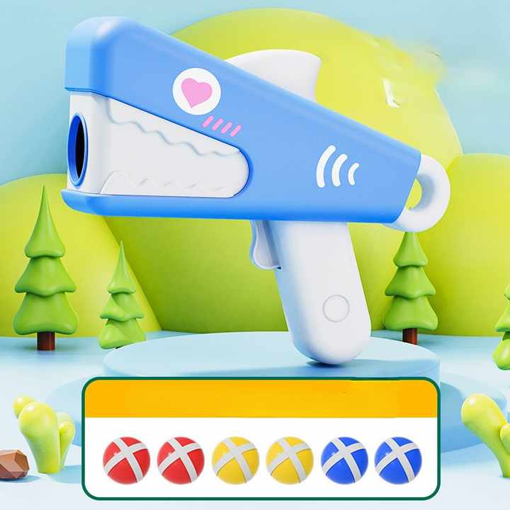 Hot Sale Children's Toy Gun Whale Shooting Sticky Ball Ball Gun ...