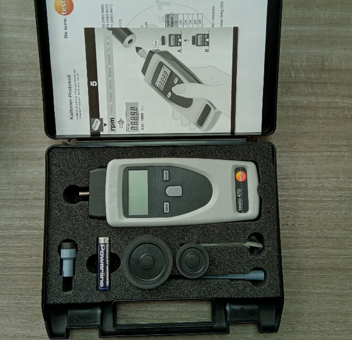 Original Testo 470 Tachometer Optical and Contact RPM Meter 1-99999rpm ...