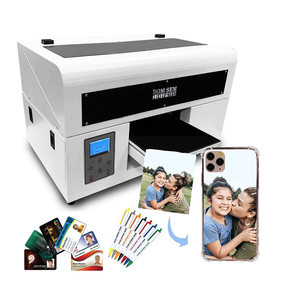 DOMSEM A4 Inkjet UV Flatbed Printer - Versatile Printing