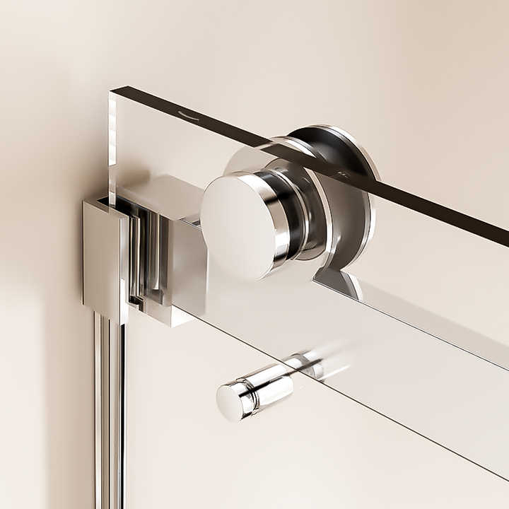 ARROW 8MM 10MM Shower Glass Room Matt Black Shower Doors Sliding ...