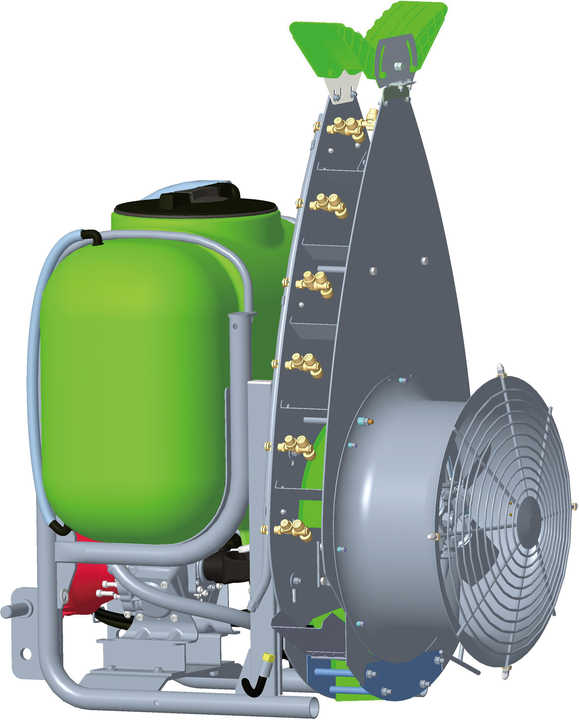 Tractor Mounted Air Blast Agricultural Sprayer for Orchard Use With 600 ...