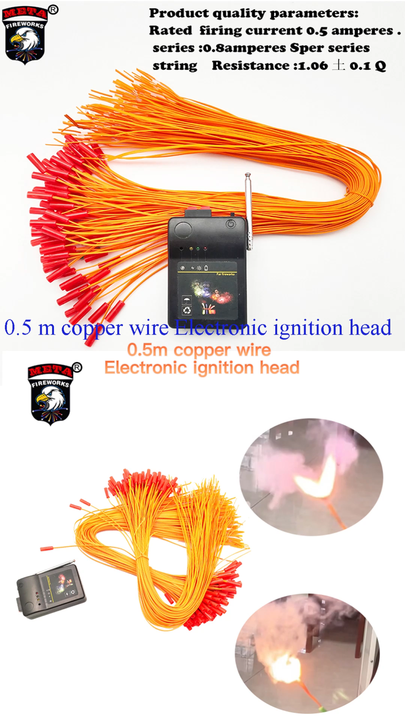 Metafireworks Durable Flame Starters - 0.5m Copper Wire Ignite Heads ...