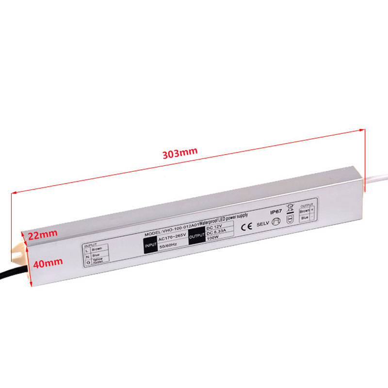 100W IP67 Waterproof LED Driver - Efficient Lighting Solutions