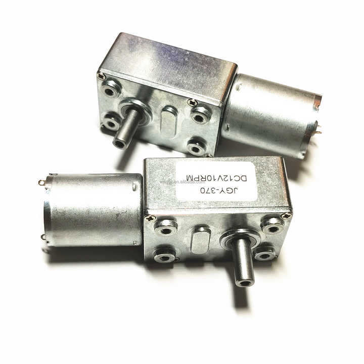 JGY370 12V 24V 2RPM to 150RPM Large torque full metal worm DC gear motor| Alibaba.com