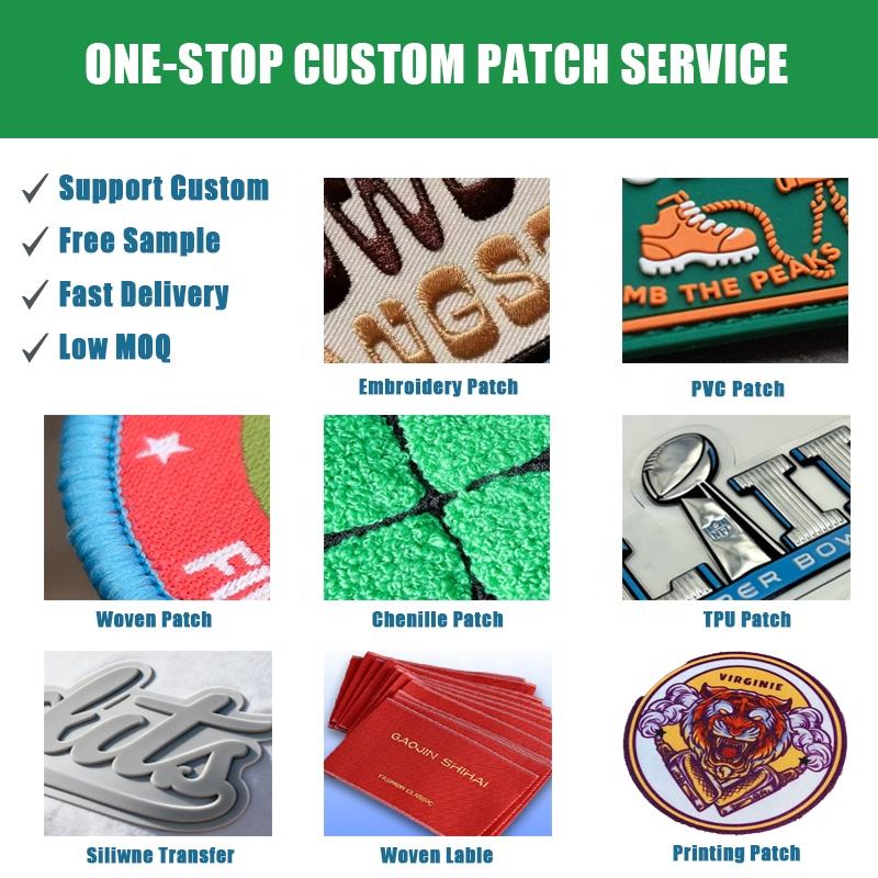 Embroidery Patch Manufacturer Clothing Heat Press Custom Made Logo 2D ...