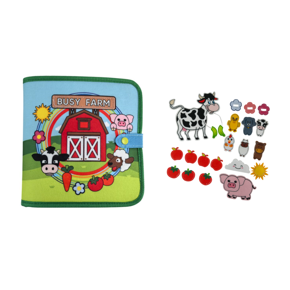 2026 Wholesale Portable Preschool Toddlers Felt Farm Busy Board ...