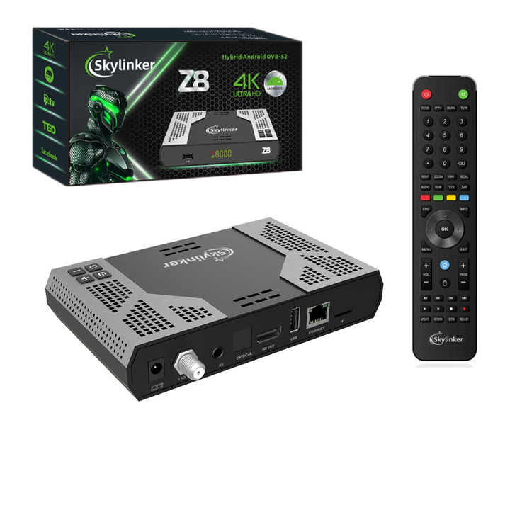 2 in 1 4K Android OTT+ Satellite Tv Receiver Hybrid Set-top Box Custom ...