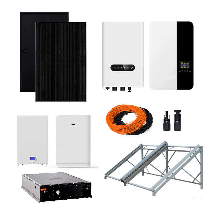 Hybrid System Solar Kit 5Kw 10Kw 12Kw 15Kw 18Kw 20Kw 25Kw 30Kw Off Grid Solar Power Energy ...