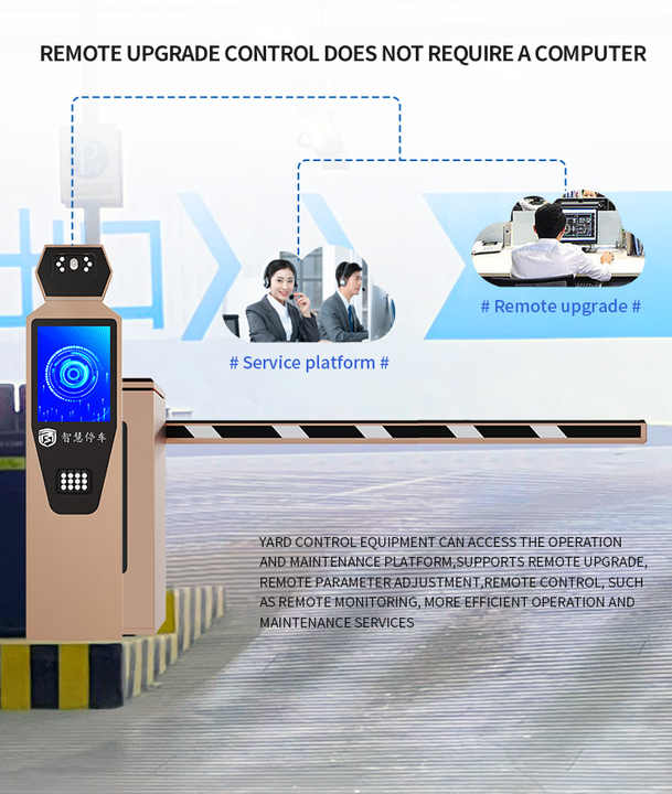 LCD Intelligent Electric Parking Lot Entrance Road Remote Access Arm ...