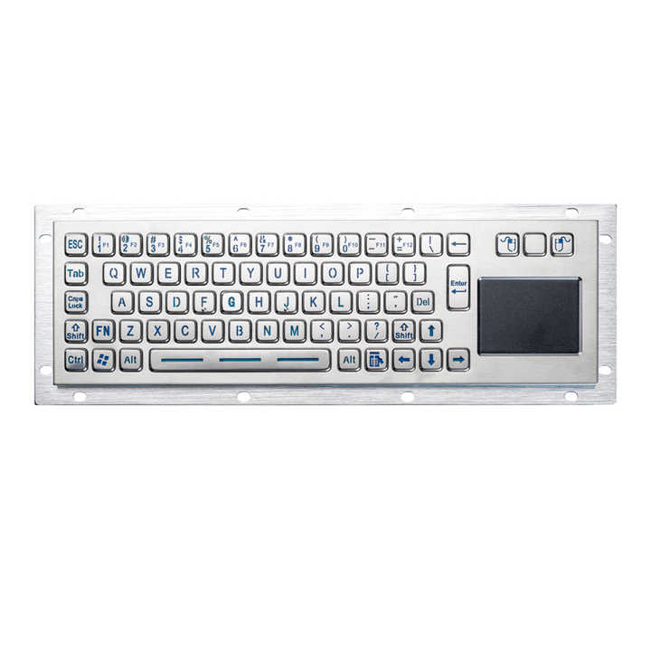 Industrial Grade IP65 Waterproof Metal Keyboard with Touchpad