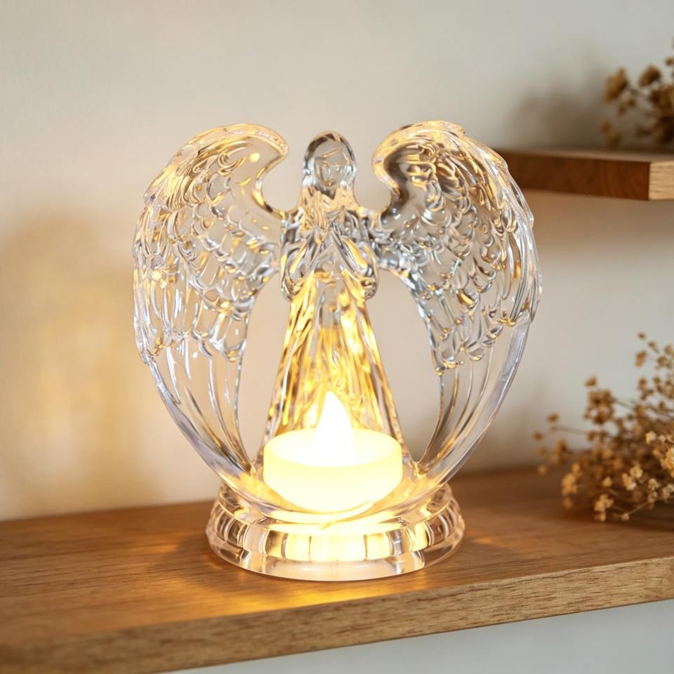 Candle Lamps Tea Lamps LED Angel Blessing Style LED Candles Holder ...