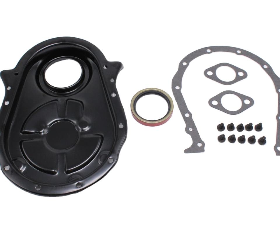 For Big Block Chevy Black Steel Timing Cover Kit BBC 396 402 427 454 ...
