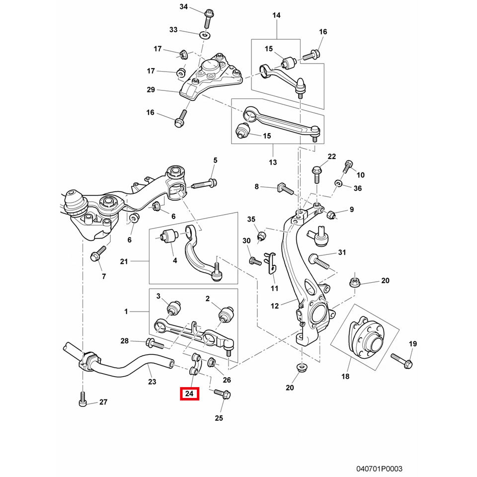 Front Anti-roll bar Linkage Stabilizer Connecting Rod 3W0411317C ...
