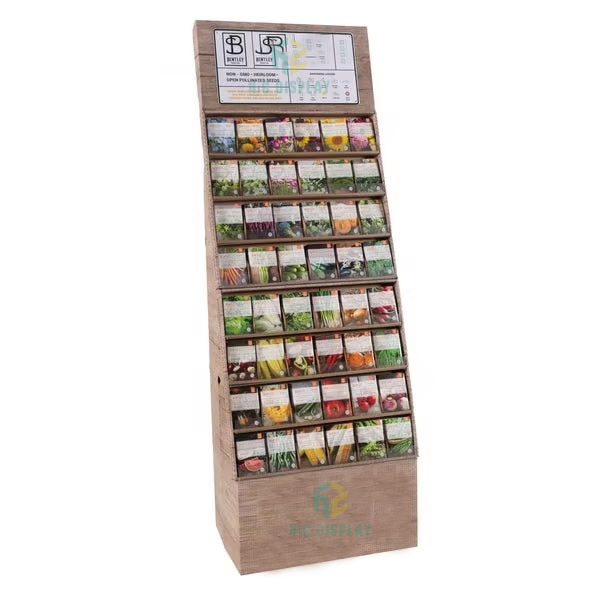 Custom Display Cardboard Seed Display Rack - Retail/wholesale
