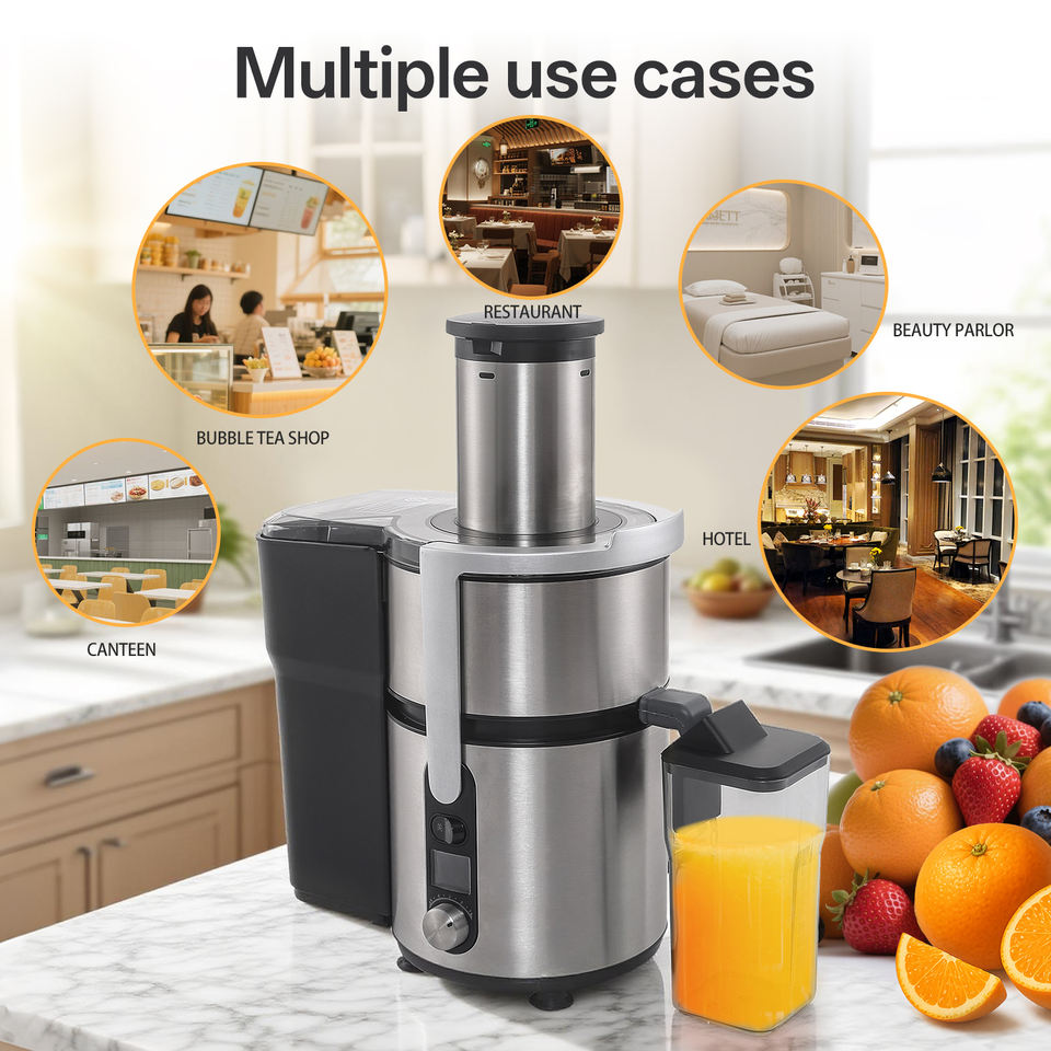 Small Electric Stainless Steel Juice Extractor with Silver Finish for ...