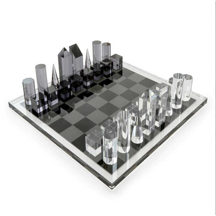 Luxury Decorative Chess Acrylic Chess Set Lucite Board Game Sets ...