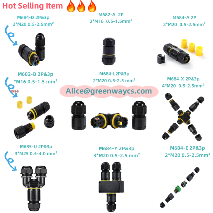 High-quality IP68 Wire to Wire Waterproof Electrical Connector Cable Joint