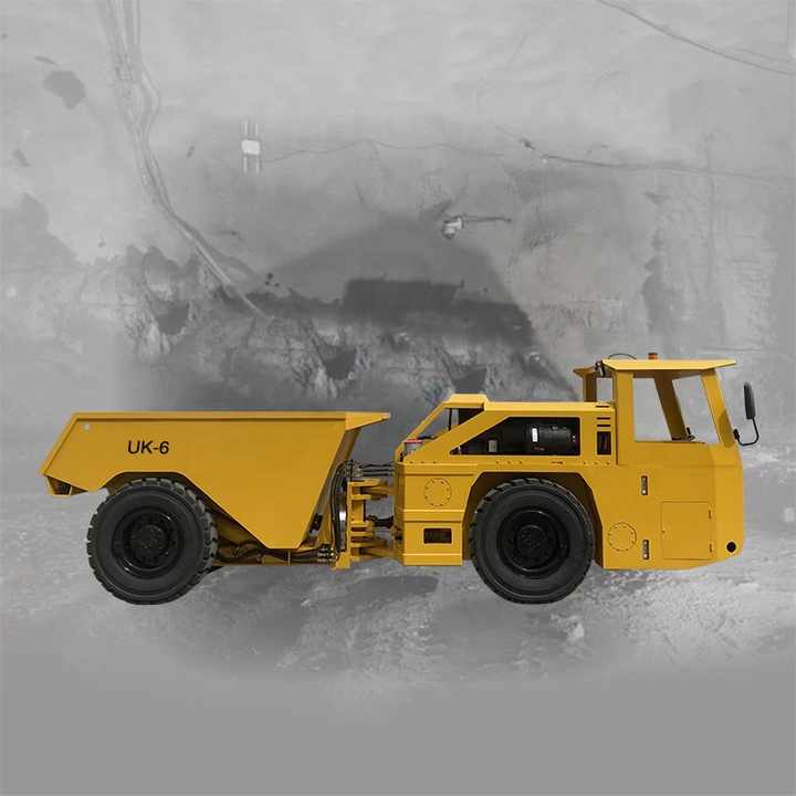 Underground Diesel Mining Vehicle Four Wheels 6t Mining Dumper Truck ...