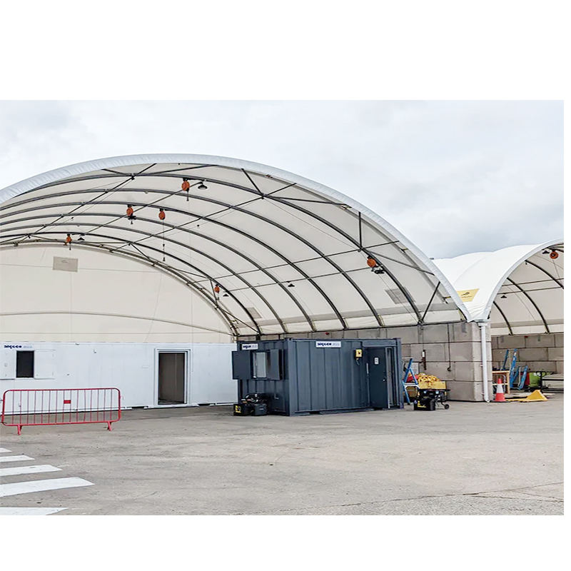 Heavy Duty Double Truss Container Dome Car Garage Metal Frame Shelter ...