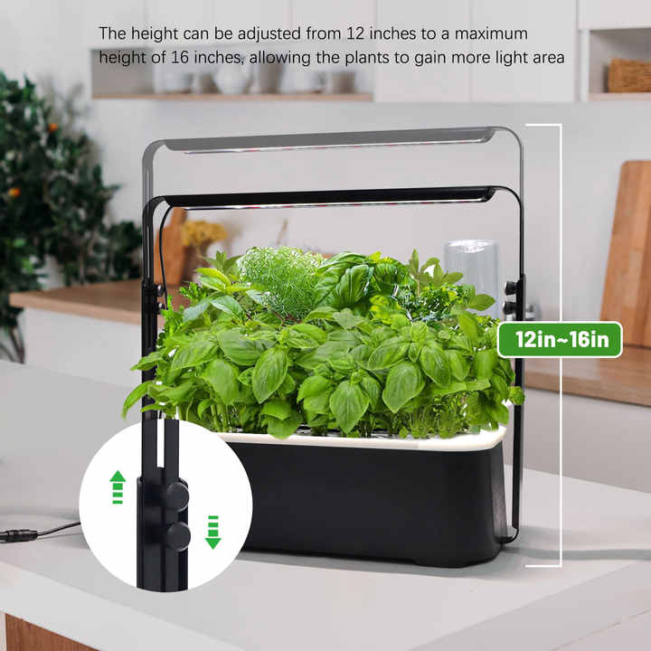 Smart Hydroponics Growing System - 11 Pods & Adjustable Light