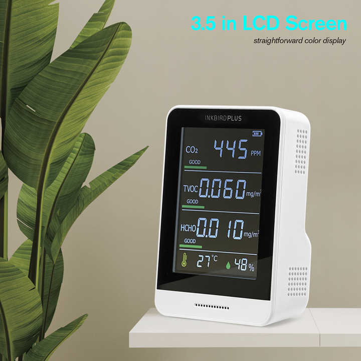 CO2 Sensor by Inkbirdplus - Air Quality Monitor for Formaldehyde