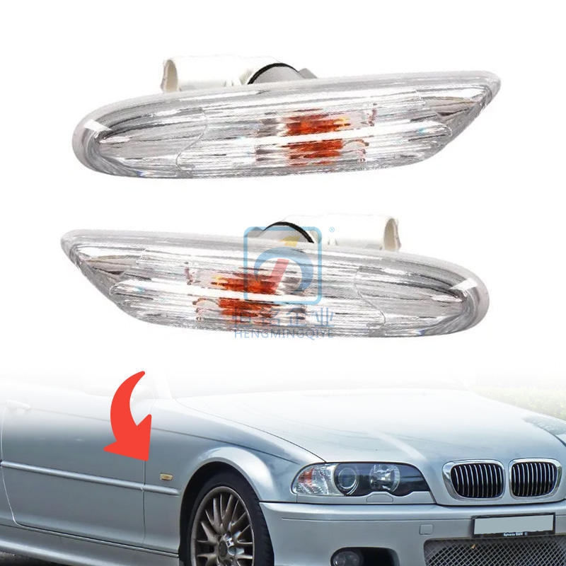 For 3 Series E46 Fender Indicator Light Yellow & White New Condition ...