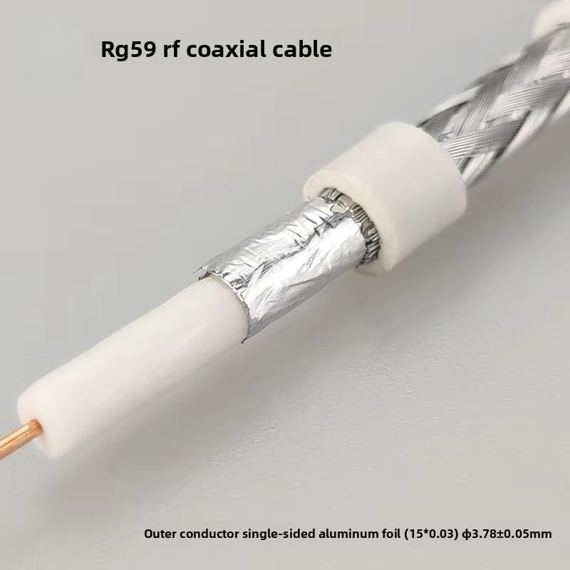 RF Coaxial Cable RG59 Video Signal Feeder Cable SMA Connector Copper ...