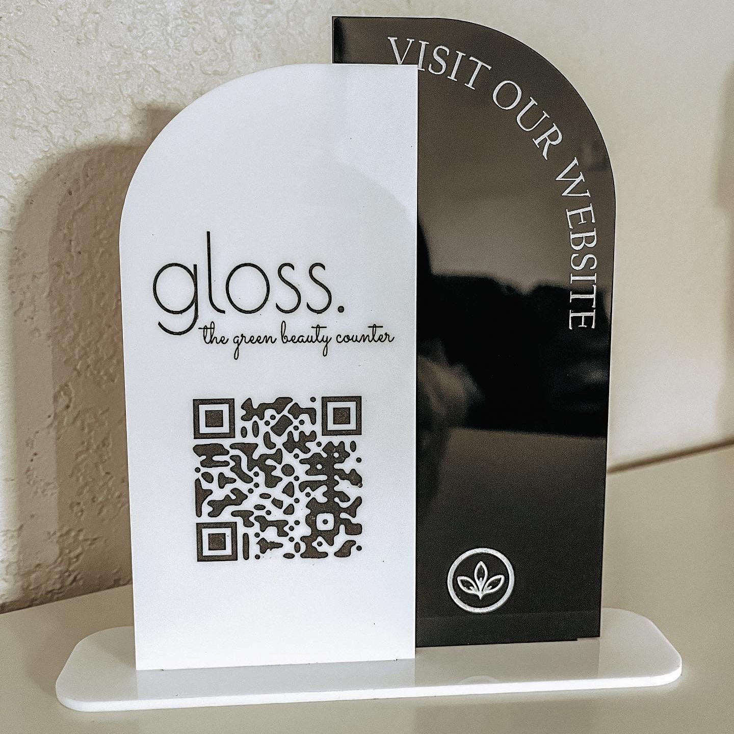 Custom Desktop Business Instagram Social Media Logo Mirror QR Code ...