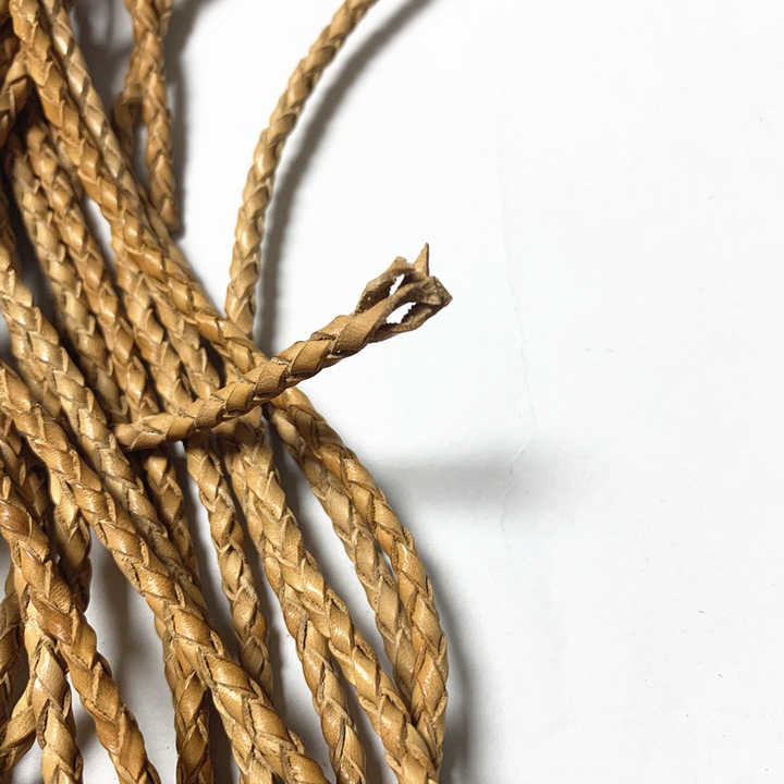 Deai Gems 4mm Vegetable Tanned Leather Cord for Bracelets