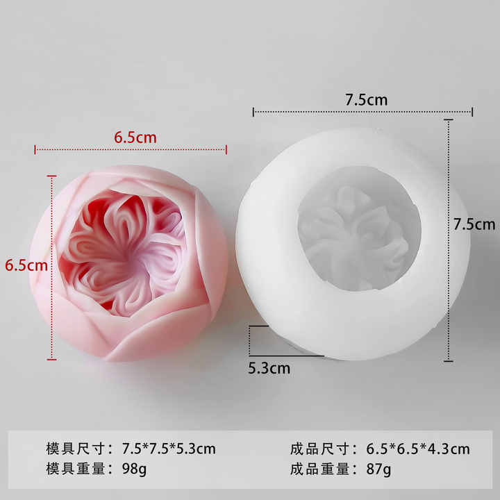 Toolee Ceiling Rose Flower Silicone Fondant Molds-Reusable Heat ...