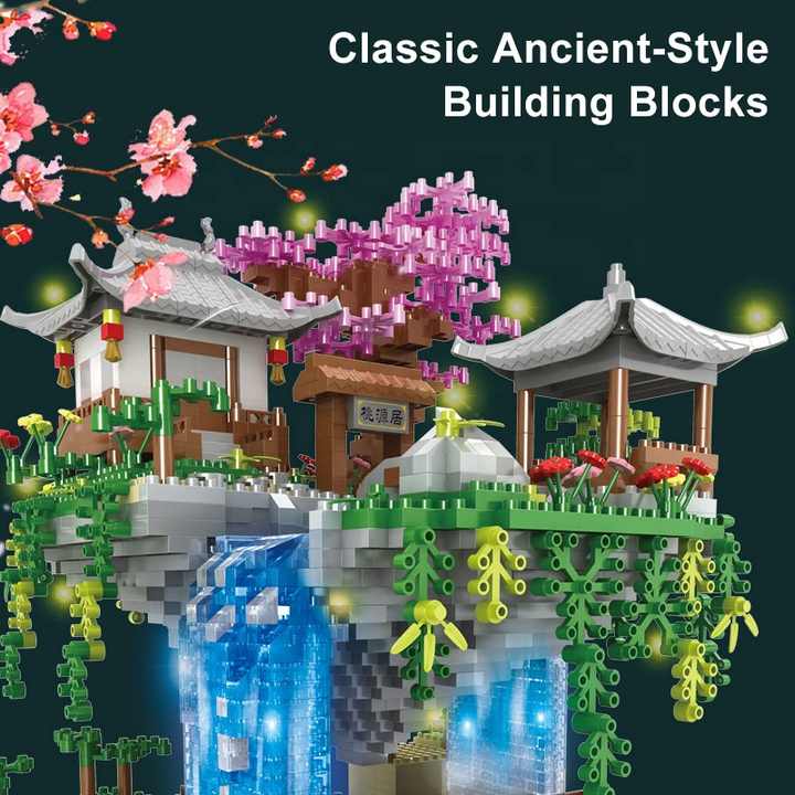 Custom Taohuatan Mini Blocks Garden Building Blocks Chinese ...