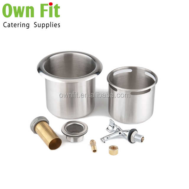Stainless Steel Ice Cream Coffee Dipper Well Bowl and Kitchen Faucet ...