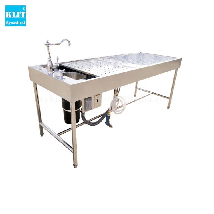 Funeral Equipment Stainless Steel Autopsy Table KLT-J510 Simple Body ...