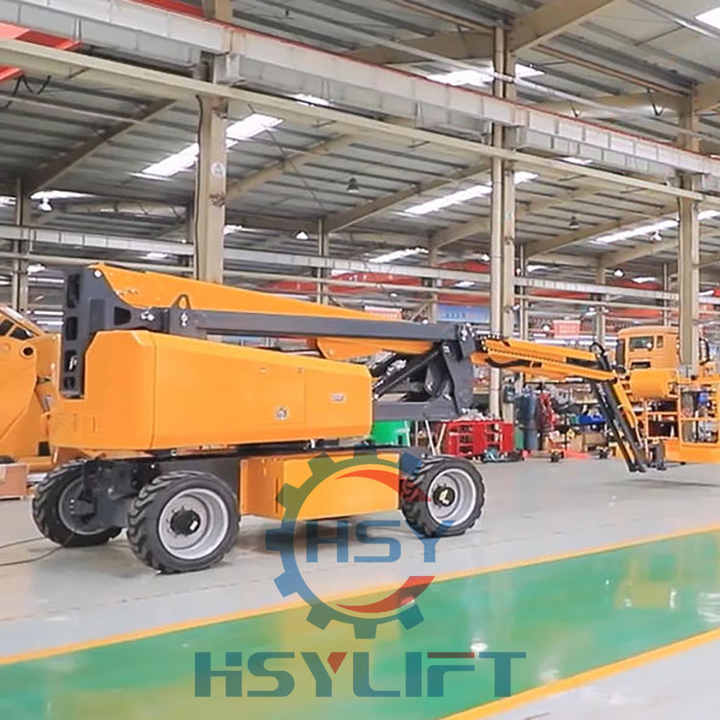 China Self Propelled Articulated Towable Boom Lift Telescopic Boom Man ...