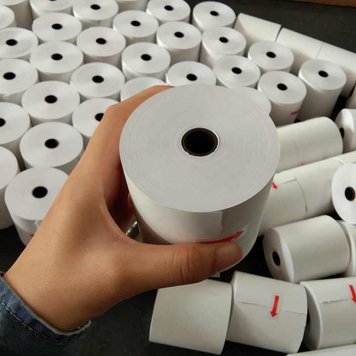 57x50mm 100 Roll Thermal Paper Rolls POS Receipt Cashier Paper Rolls ...