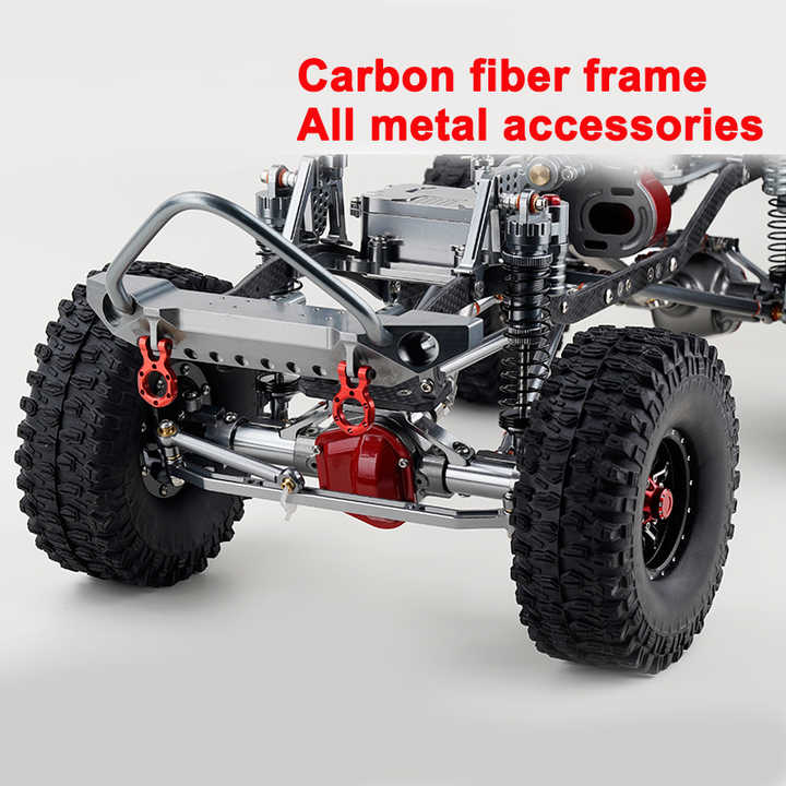 Wholesale Metal 313mm Chassis Kit Carbon Fiber Frame All Build Parts for 1/10 RC Rock Crawler ...