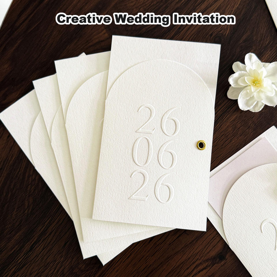 Minimalist Wedding Invitation Set with Envelopes Blank or Customizable ...