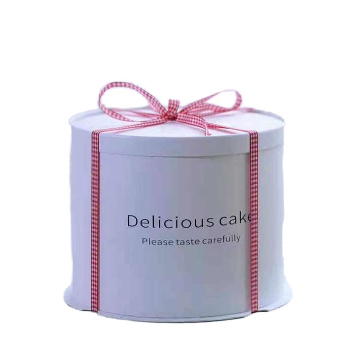 Cake Box with Ribbon Round Cake Box Christmas Limited Edition Cake Box ...
