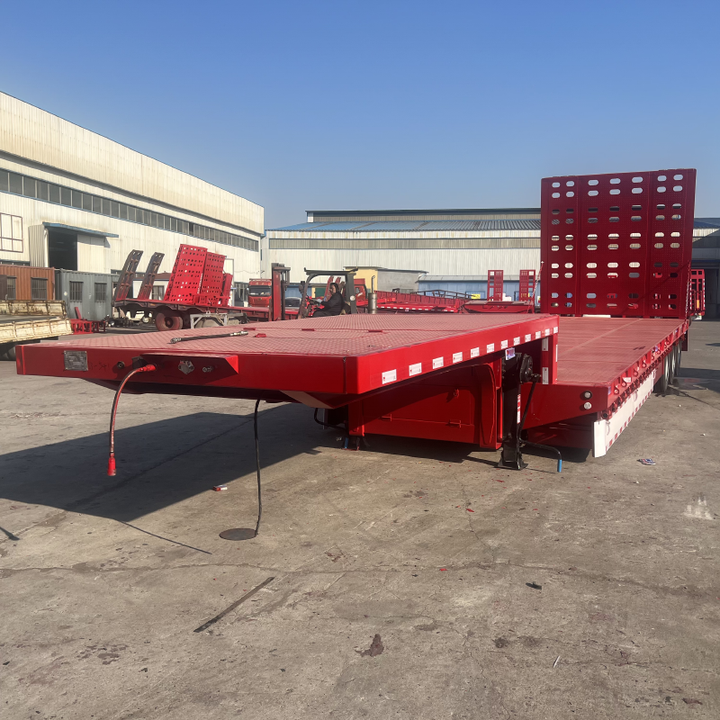 Heavy Duty Low Bed Truck Trailer 3/4 Axle Loader 50 60Tons Brand New ...