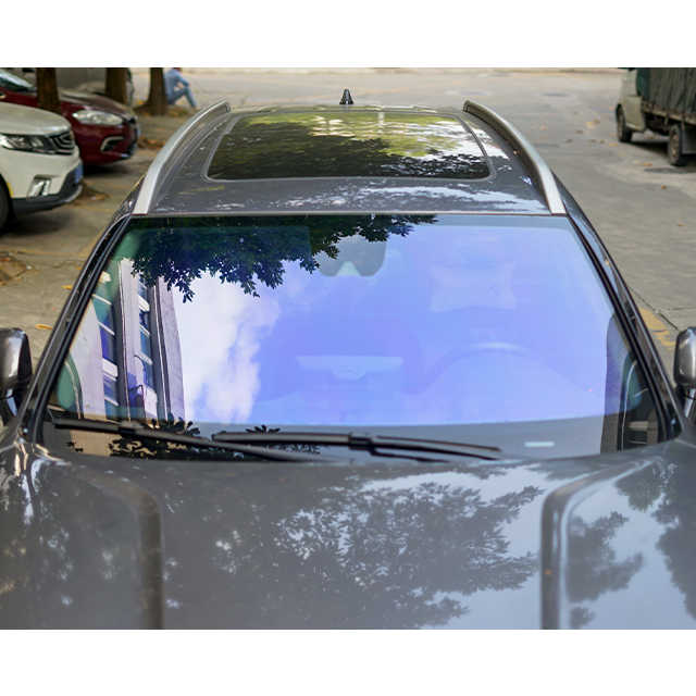 Vlt 85% Blue Color Car Window Films - High Quality Rolls
