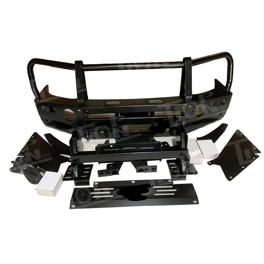 Toplion Offroad Steel Front Bumper Guard for LC76 LC79 Accessories Bull ...