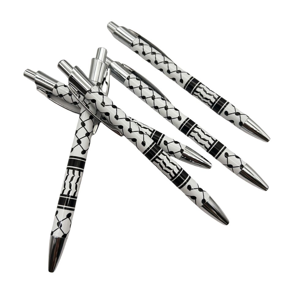Promotional Palestine Pen | Keffiyeh Design Branded Ballpoint Pens for ...